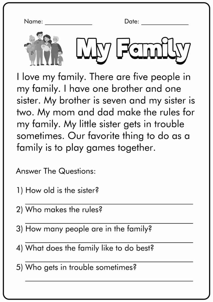 Grade 1 Reading Comprehension Worksheets Pdf - Free Printable Worksheets