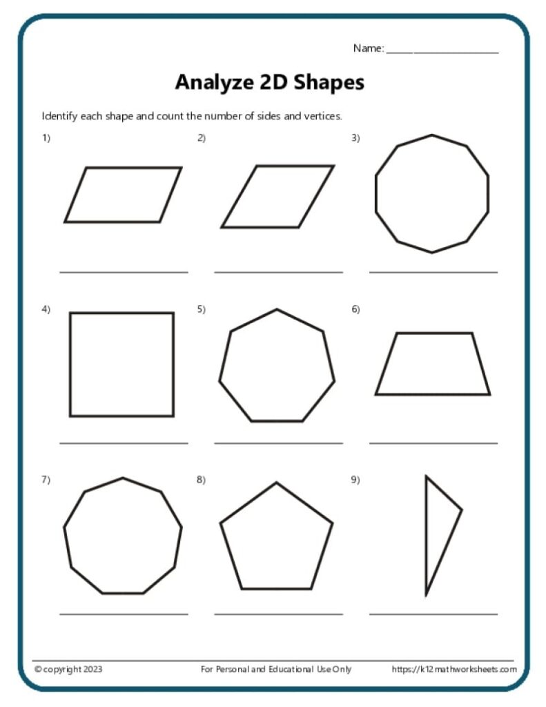 Free Printable Grade 2 Geometry Worksheets - Free Printable Worksheets