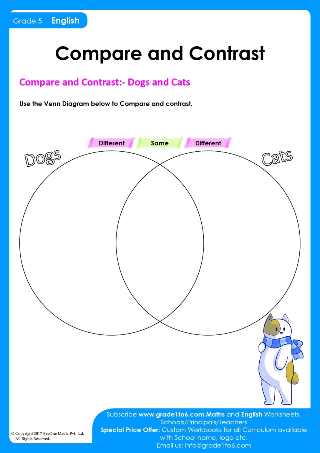 Free Printable Compare And Contrast Worksheets - Free Printable Worksheets