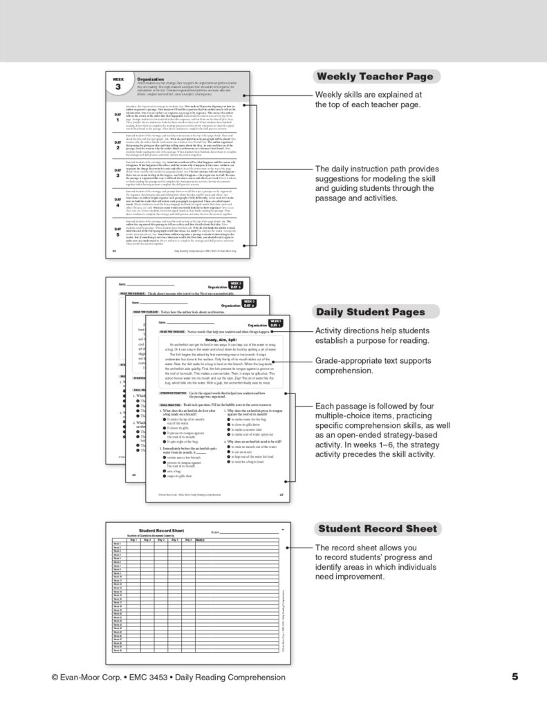 Daily Reading Comprehension Grade 3 Worksheets - Free Printable Worksheets