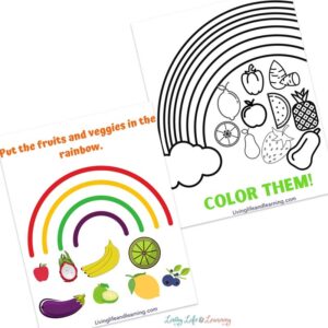 Free Printable Eat A Rainbow Worksheet - Free Printable Worksheets