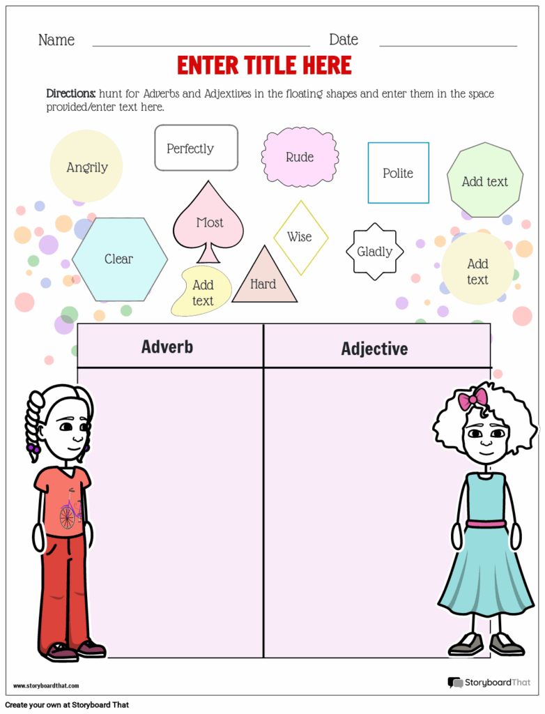 Free Printable Worksheets Adverbs Adjectives - Free Printable Worksheets