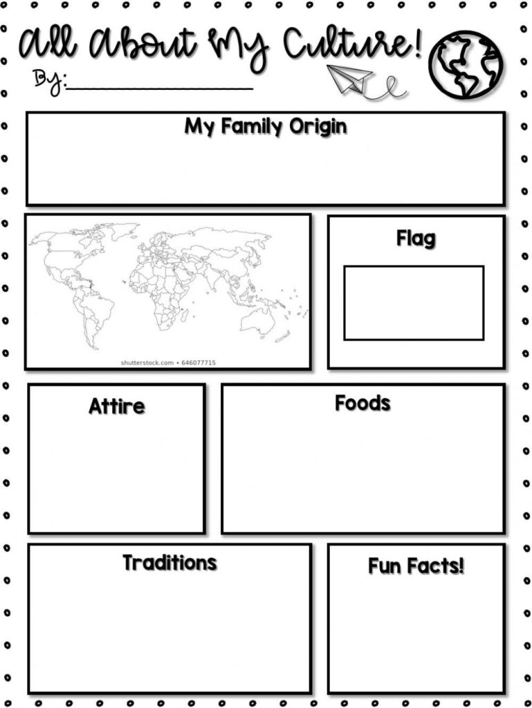 Free Printable Culture Worksheets - Free Printable Worksheets