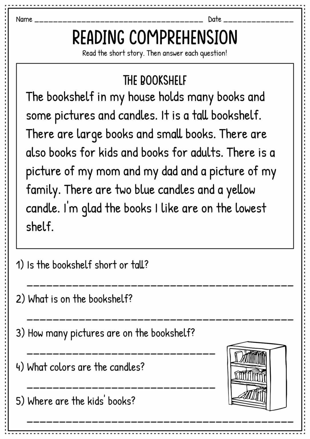 Grade 2 Reading And Comprehension Worksheets - Free Printable Worksheets