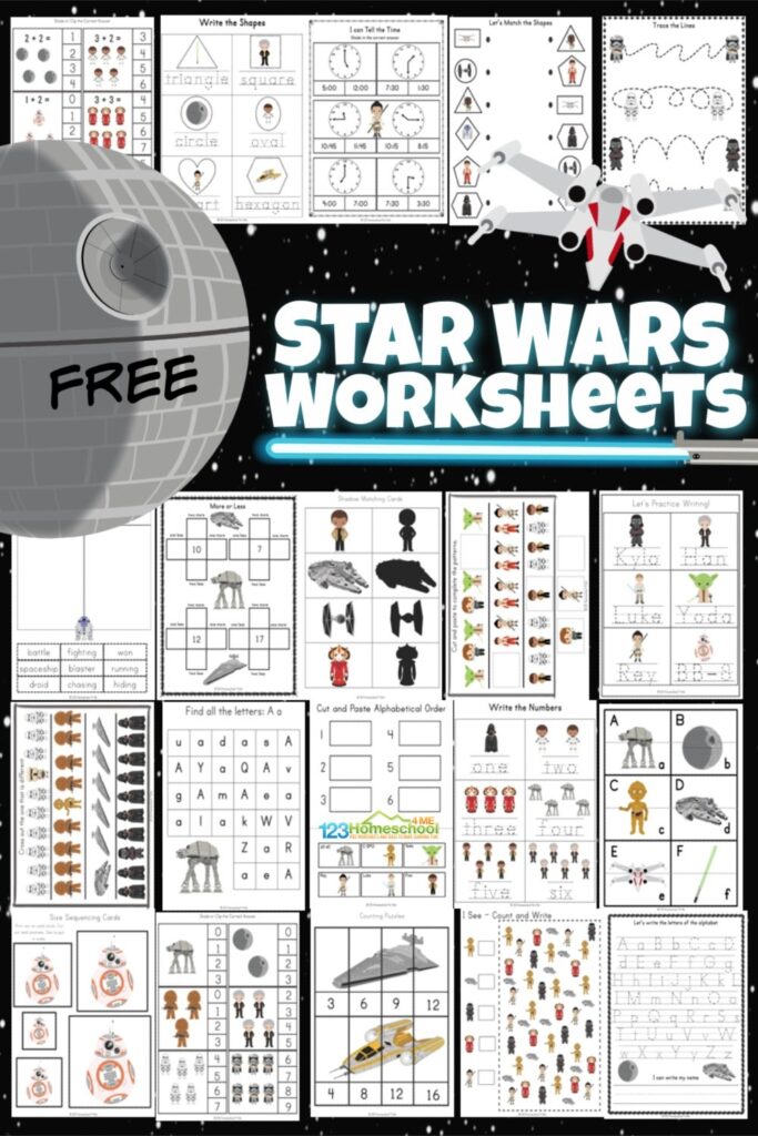 Free Printable Star Wars Math Worksheets - Free Printable Worksheets