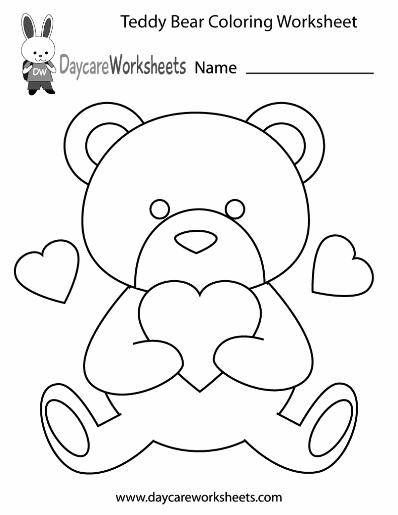 Teddy Bear Preschool Worksheet Printable Free - Free Printable Worksheets