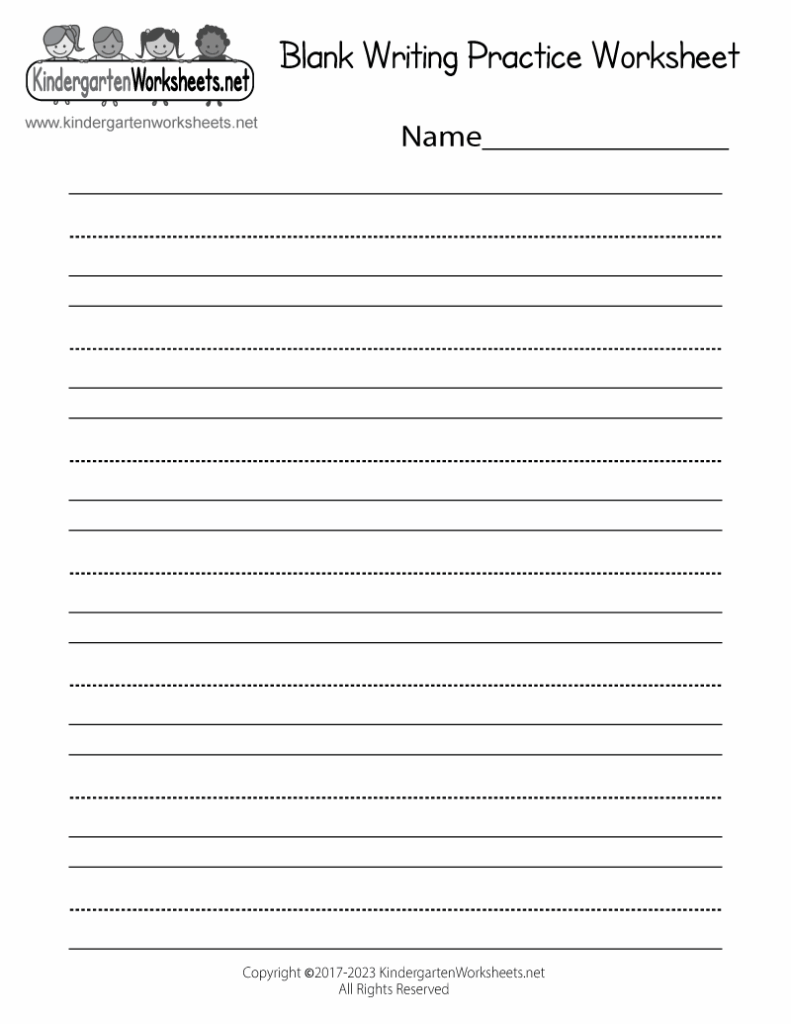 Free Printable Worksheets Kindergarten Handwriting - Free Printable ...
