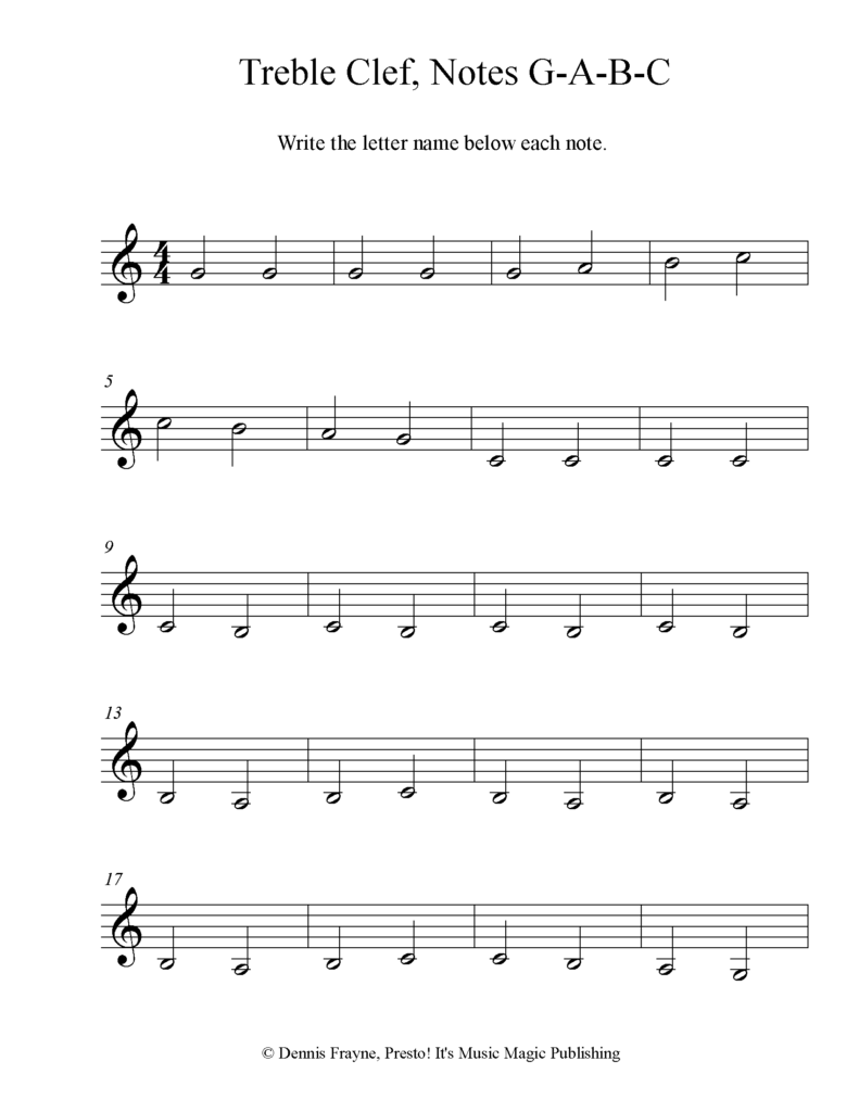 Free Printable Music Note Reading Worksheets - Free Printable Worksheets