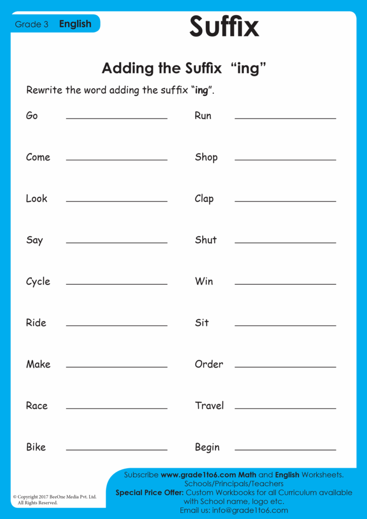 Suffix Worksheet Slp Free Printable - Free Printable Worksheets