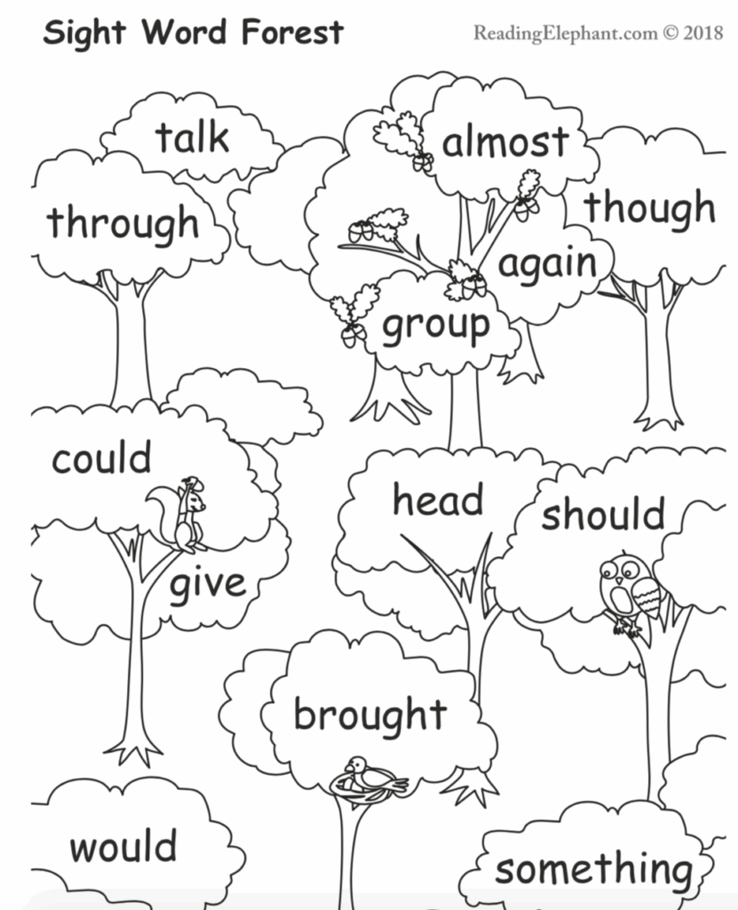 Free Printable Basic Sight Word Worksheets - Free Printable Worksheets