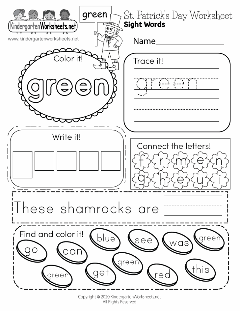 Free Printable St Patricks Day Worksheets - Free Printable Worksheets