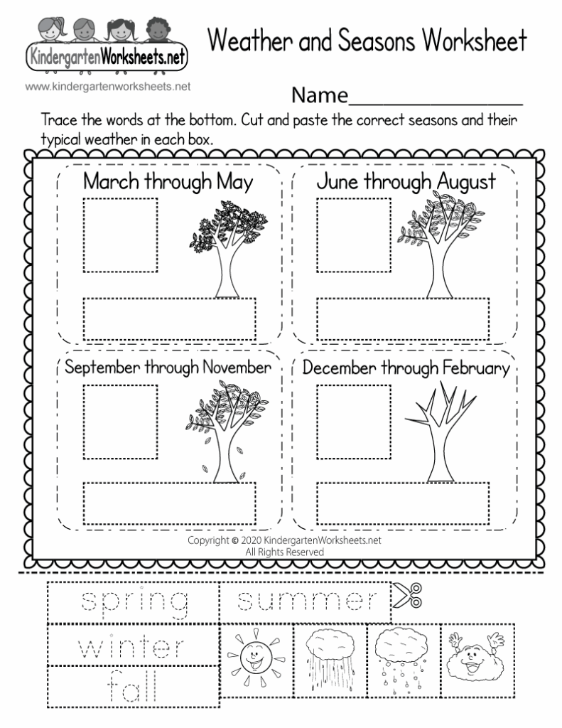 Free Seasons And Weather Printable Worksheets - Free Printable Worksheets