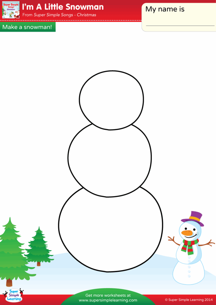 Free Printable Snowman Worksheet - Free Printable Worksheets