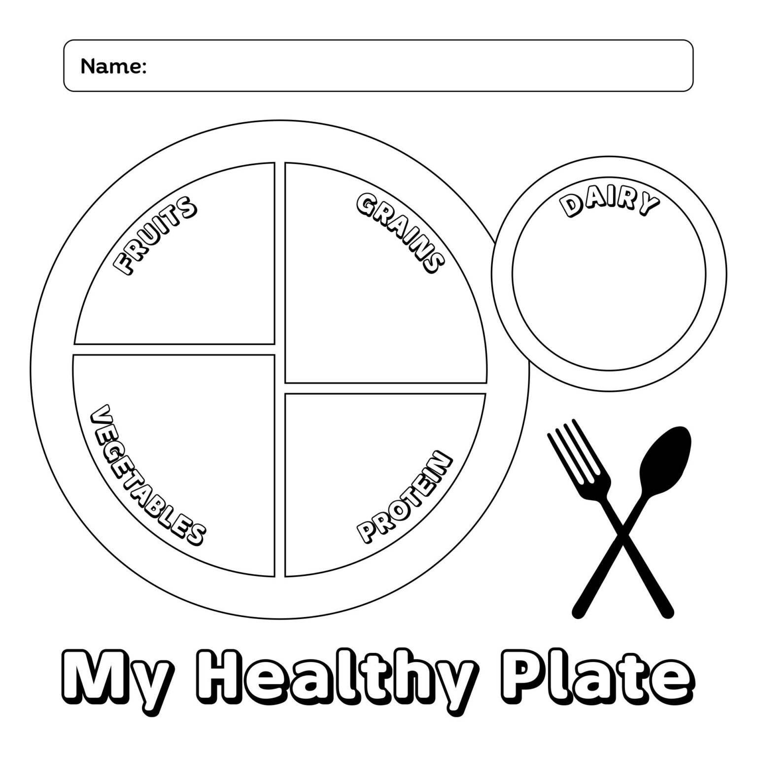 Free Printable My Plate Worksheets - Free Printable Worksheets