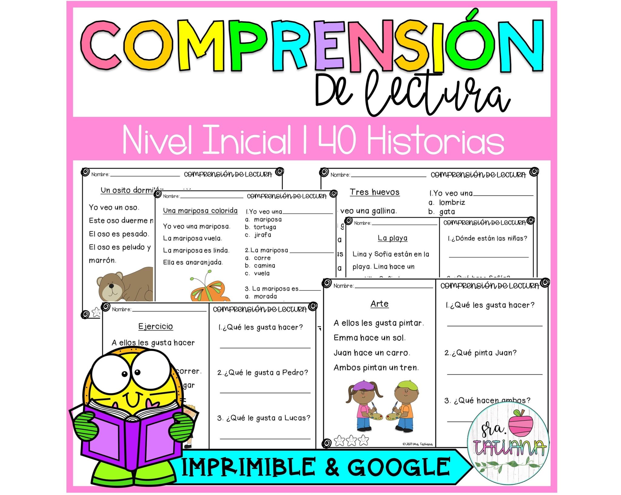 Beginning Spanish Reading Comprehension Worksheets - Free Printable ...