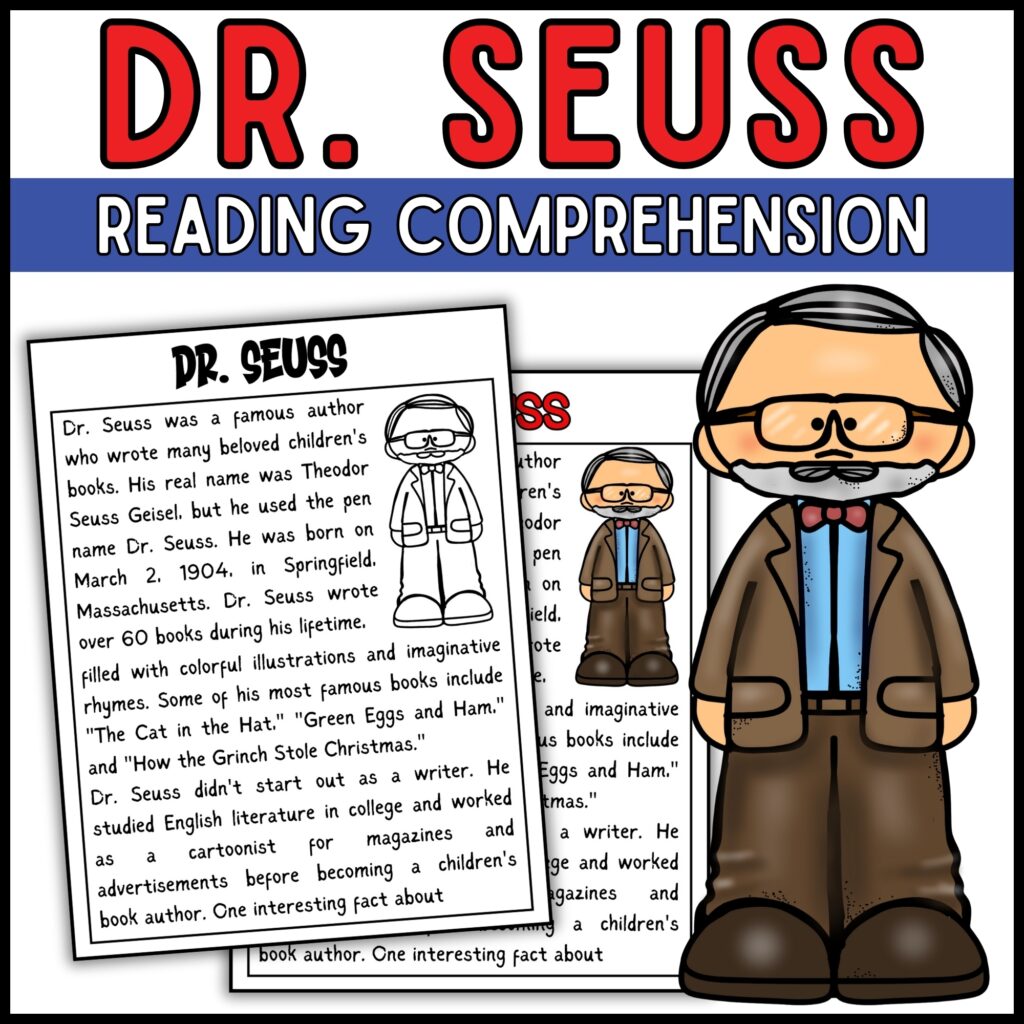Dr. Seuss Reading Comprehension Worksheet - Free Printable Worksheets