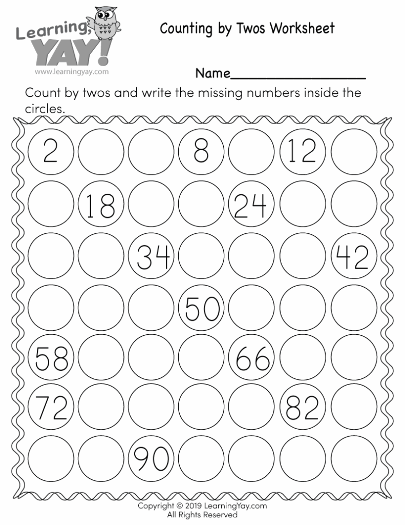 Counting By 2s Worksheets Free Printable - Free Printable Worksheets