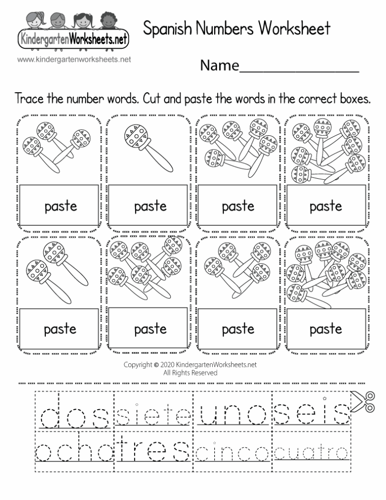 Free Printable Spanish Number Worksheets - Free Printable Worksheets