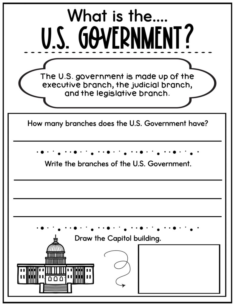 Branches Of Government Reading Comprehension Worksheets - Free ...